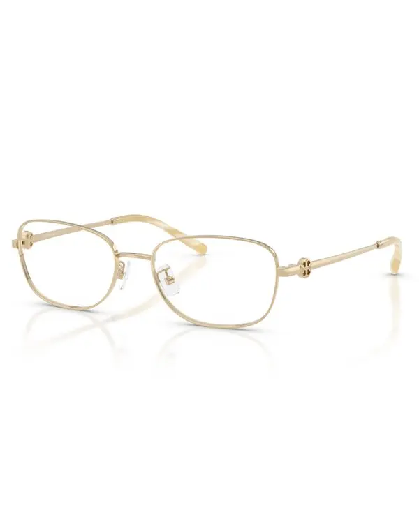 Tory Burch Rectangle Eyeglasses - Brushed Light Gold