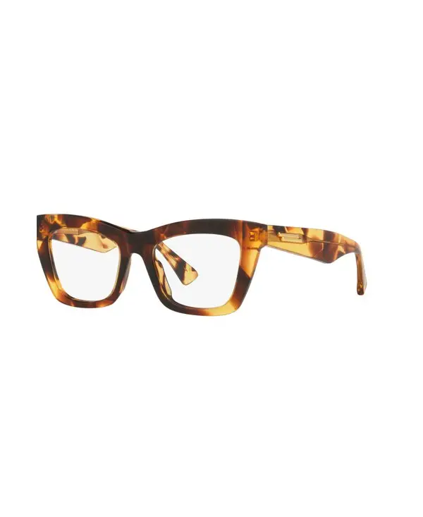 Bottega Veneta Rectangle Eyeglasses - Tortoise Light