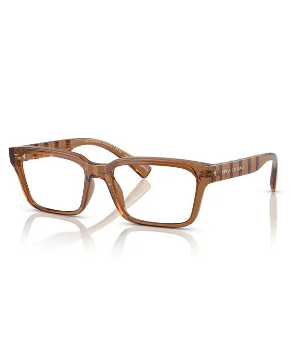Armani Exchange Eyeglasses - Shiny Transparent Brown