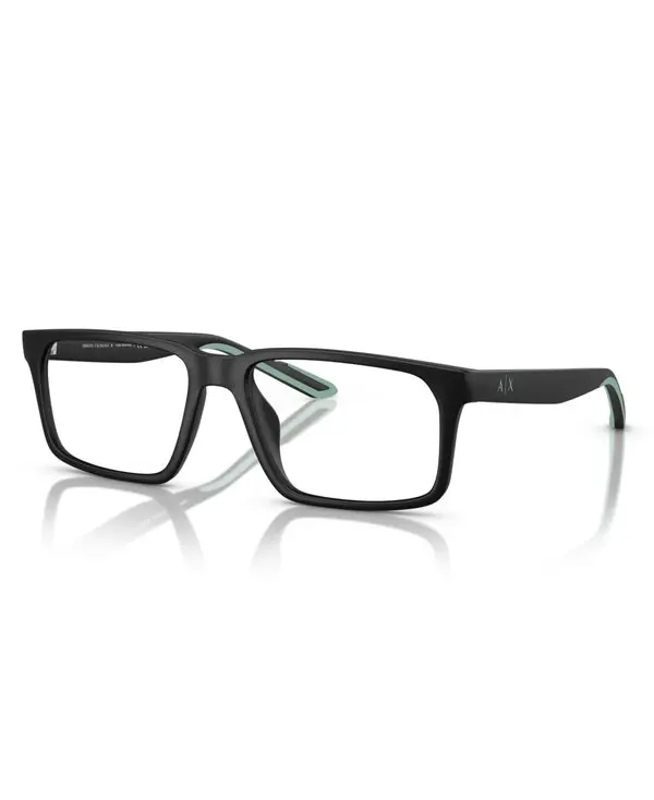 Armani Exchange Rectangle Eyeglasses - Matte Black