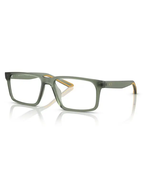 Armani Exchange Rectangle Eyeglasses - Matte Opalescent Green
