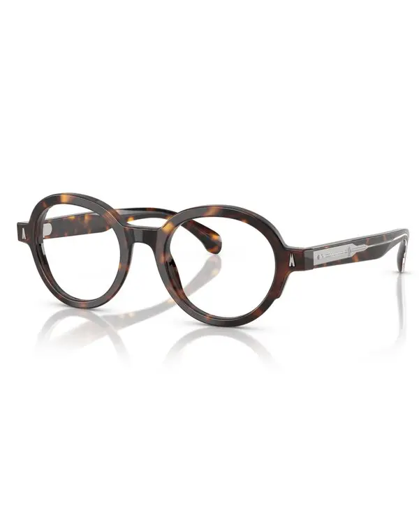 Moncler Acetate Round Frame Eyeglasses - Brown Tortoise