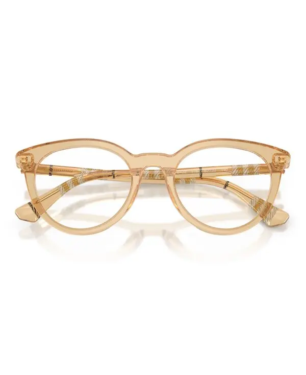 Burberry Round Frame Eyeglasses - Beige