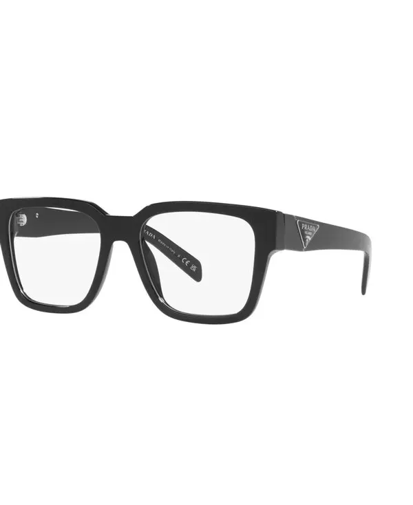 Prada Square Full Rim Eyeglasses - Black