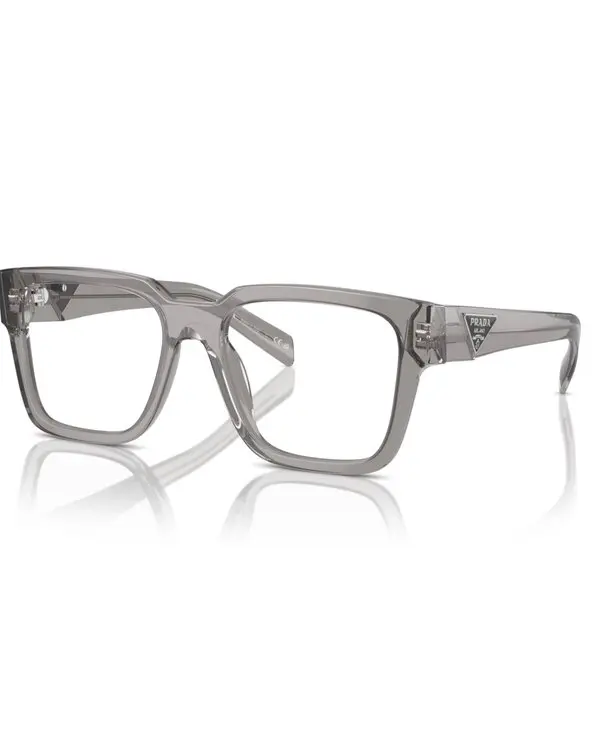 Prada Square Full Rim Eyeglasses - Transparent Asphalt