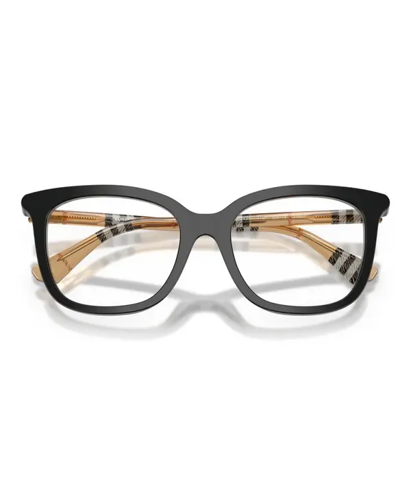 Burberry Square Acetate Eyeglasses - Black