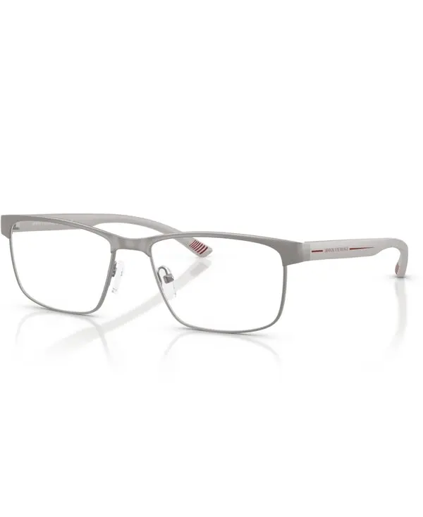 Armani Exchange Rectangle Eyeglasses - Matte Gunmetal
