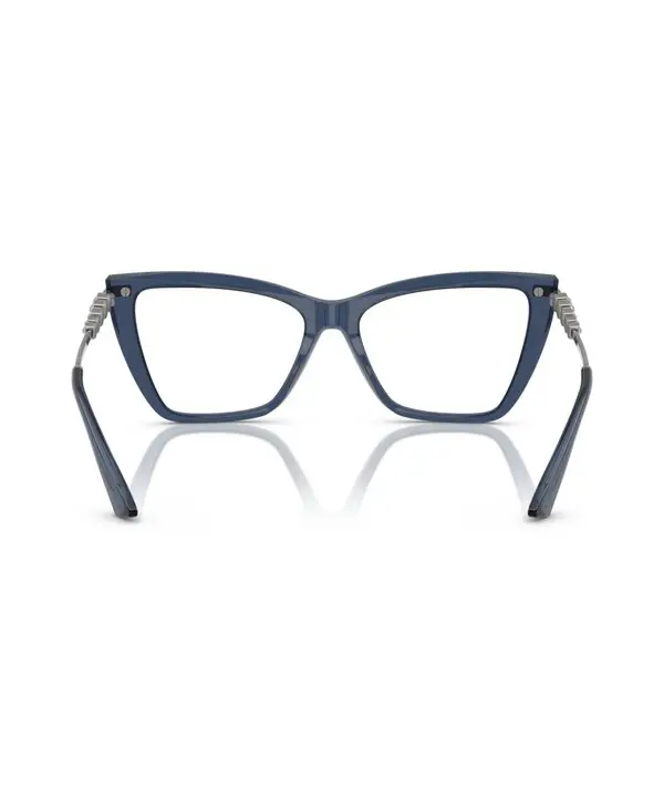 JIMMY CHOO Acetate Cat Eye Eyeglasses With Strass Embellishments - Blue