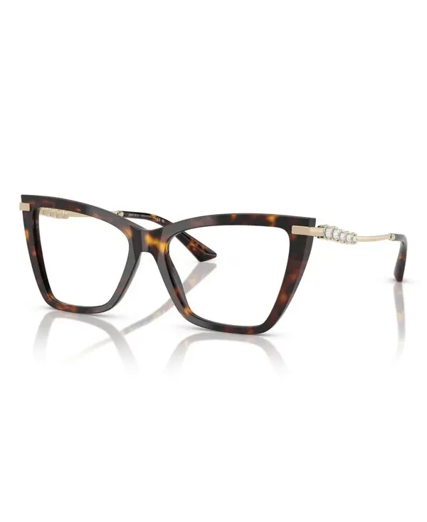 JIMMY CHOO Full Rim Eyeglasses - Havana