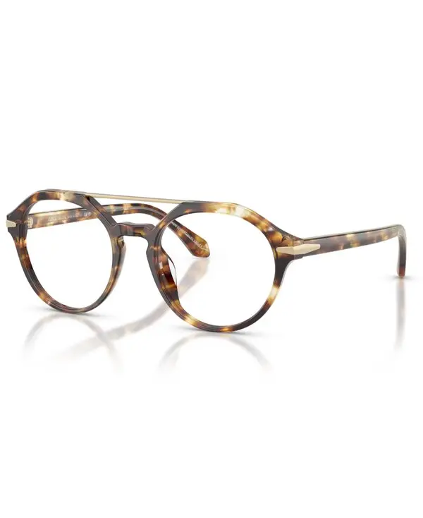 Giorgio Armani Round Eyeglasses - Havana Gialla
