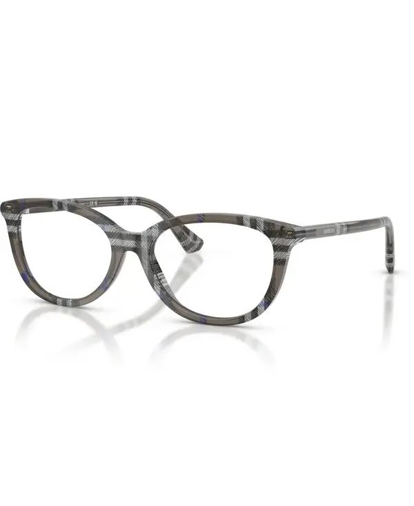 Burberry Cat Eye Eyeglasses - Check Lichen