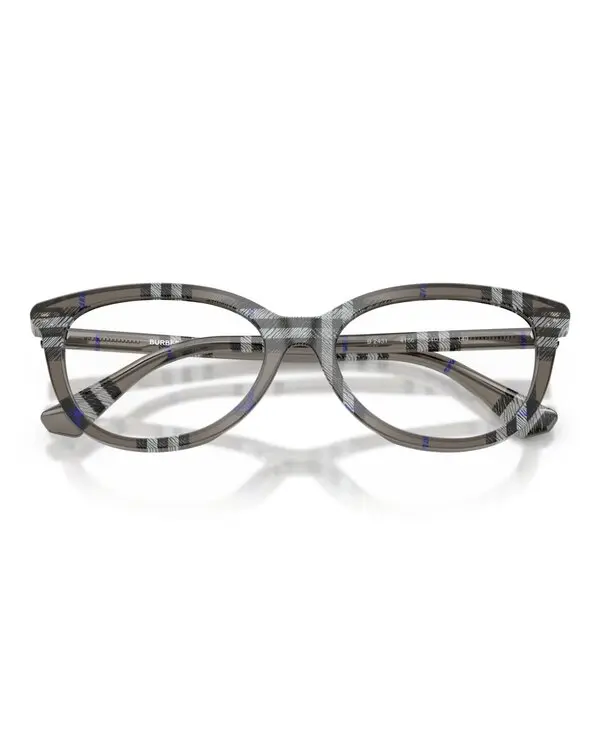 Burberry Cat Eye Eyeglasses - Check Lichen