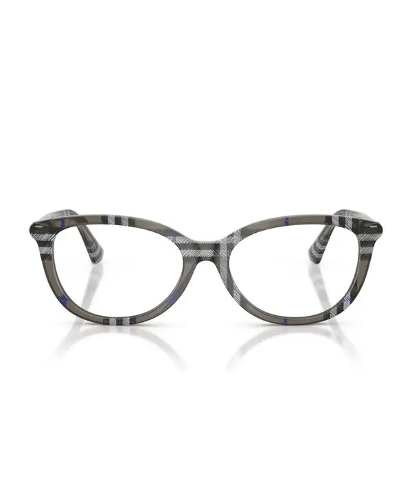 Burberry Cat Eye Eyeglasses - Check Lichen