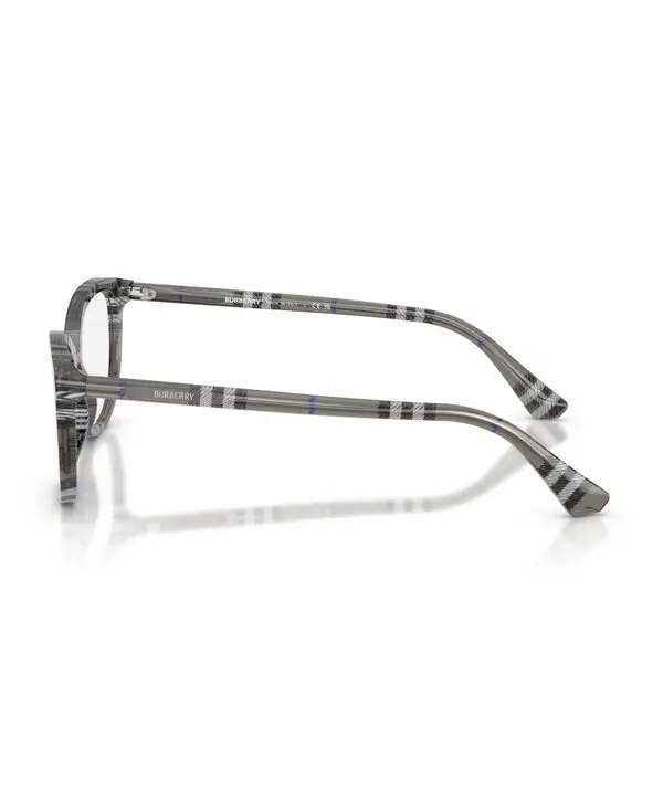 Burberry Cat Eye Eyeglasses - Check Lichen