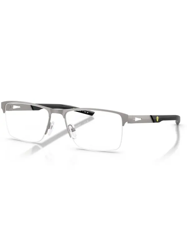 SCUDERIA FERRARI Square Frame Eyeglasses - Matte Gunmetal