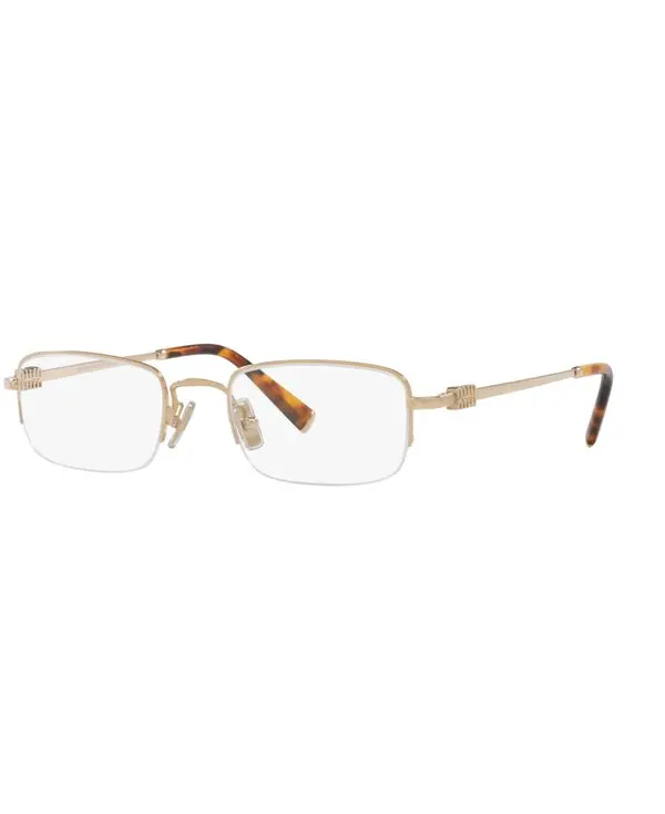 Miu Miu Rectangle Eyeglasses - Pale Gold