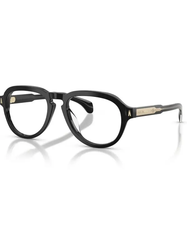 Moncler Full Rim Eyeglasses - Shiny Black
