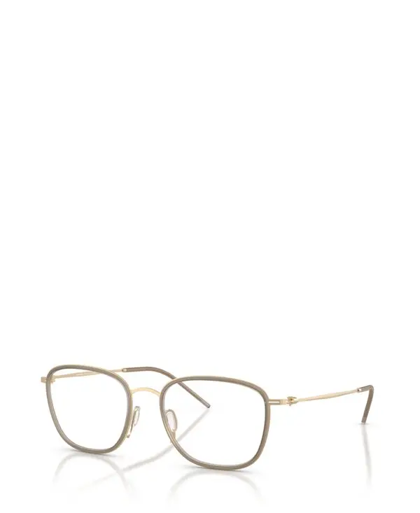 Giorgio Armani Square Eyeglasses - Matte Pale Gold