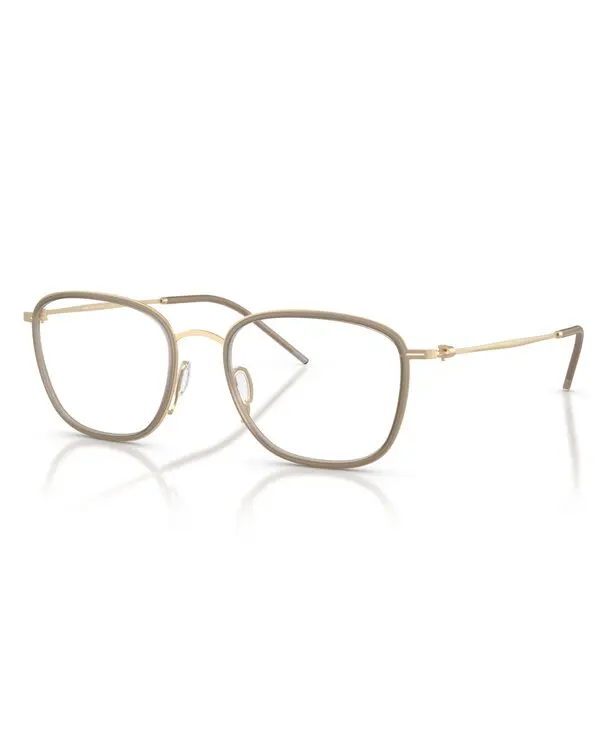 Giorgio Armani Square Eyeglasses - Matte Pale Gold