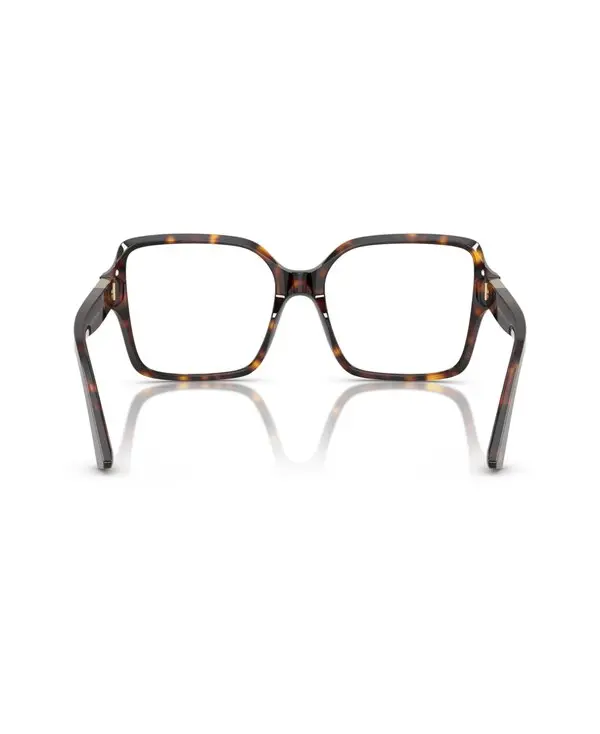 JIMMY CHOO Square Frame Eyeglasses - Havana
