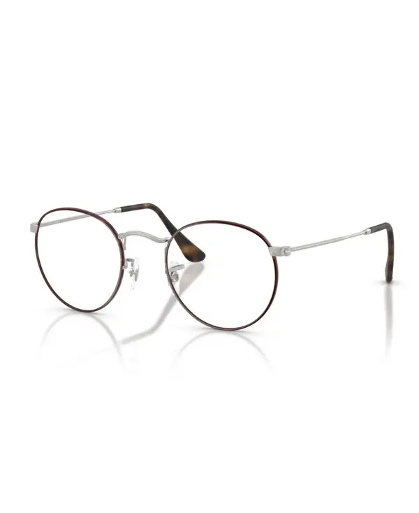 Ray-ban Round Metal Optics Eyeglasses - Matte Havana On Matte Silver