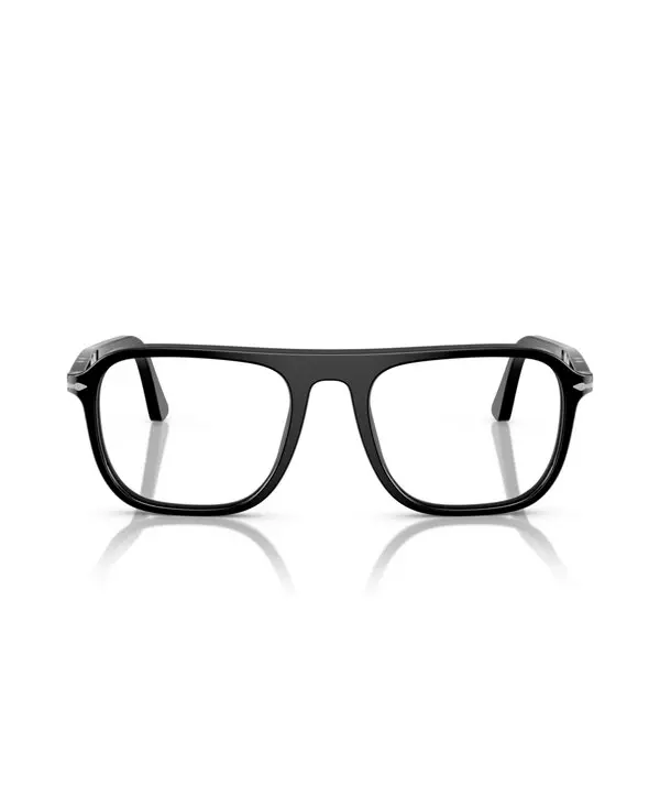 Persol Acetate Square Frame Eyeglasses - Black