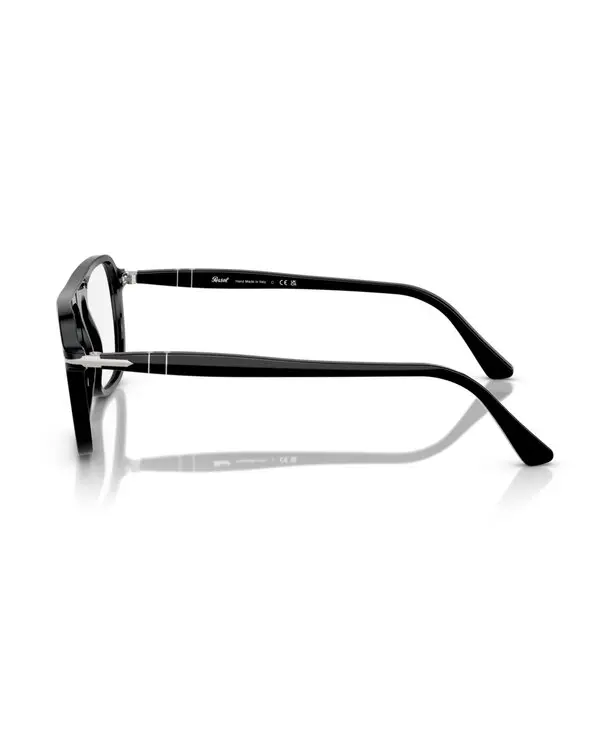 Persol Acetate Square Frame Eyeglasses - Black