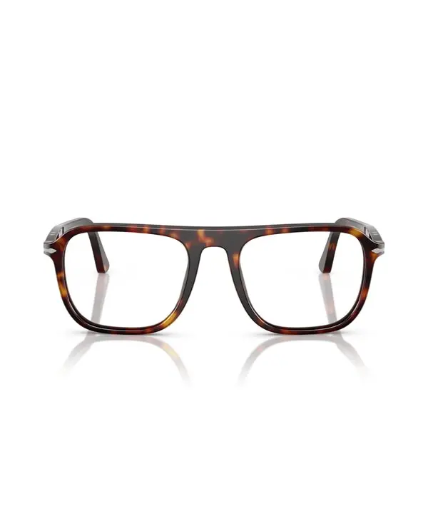 Persol Acetate Square Frame Eyeglasses - Havana