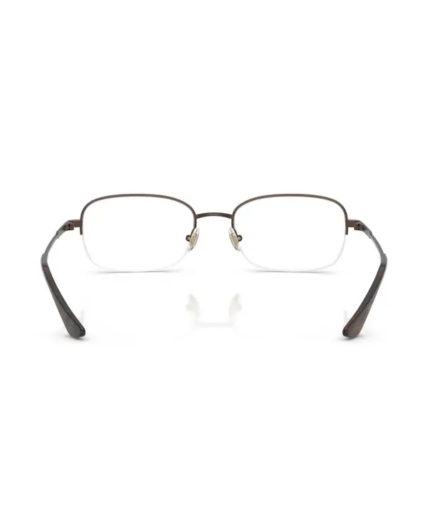 Brooks Brothers Rectangle Half Rim Eyeglasses - Bronze
