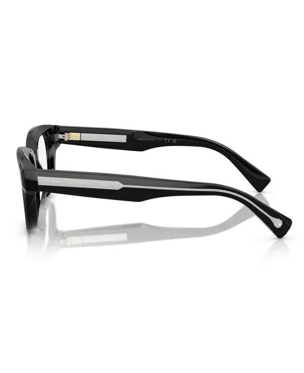 Brunello Cucinelli Miles Rectangle Acetate Eyeglasses - Nero