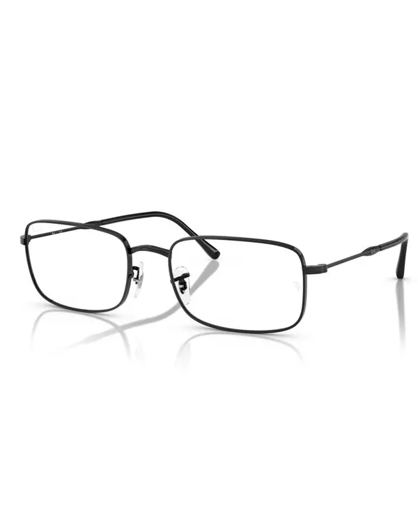 Ray-ban Metal Eyeglasses With Tortoiseshell Accents - Black