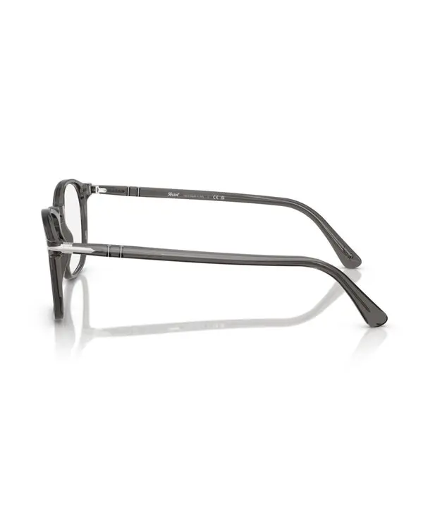 Persol Acetate Square Frame Eyeglasses - Transparent Gray