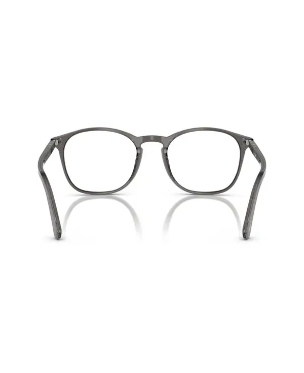 Persol Acetate Square Frame Eyeglasses - Transparent Gray