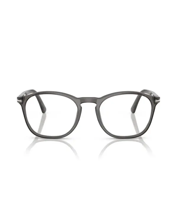 Persol Acetate Square Frame Eyeglasses - Transparent Gray