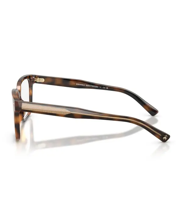 Brooks Brothers Rectangle Eyeglasses - Warm Tortoise