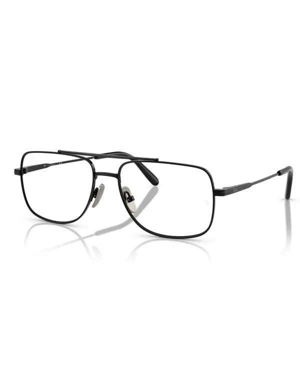 Ray-ban William Titanium Square Frame Eyeglasses - Black