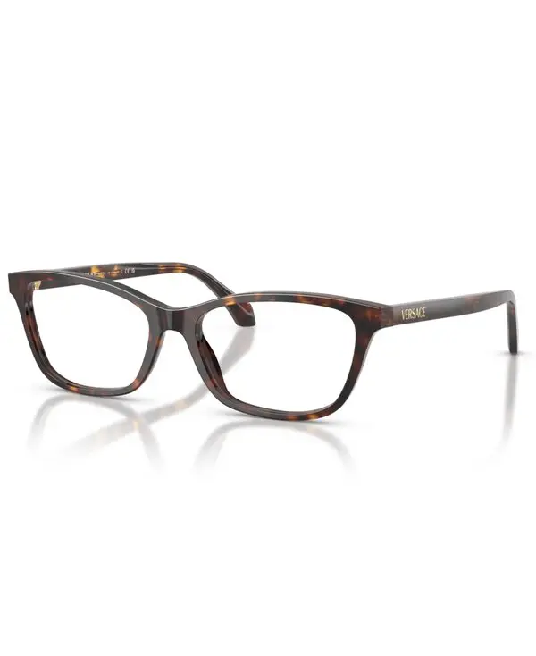 Versace Cat Eye Eyeglasses - Dark Havana
