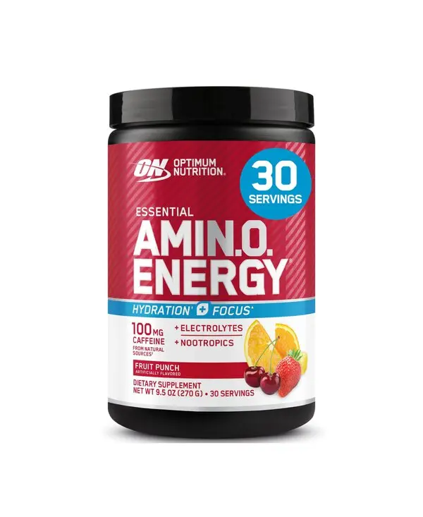 OPTIMUM NUTRITION Essential Amino Energy Hydration Plus Focus Powder - Black