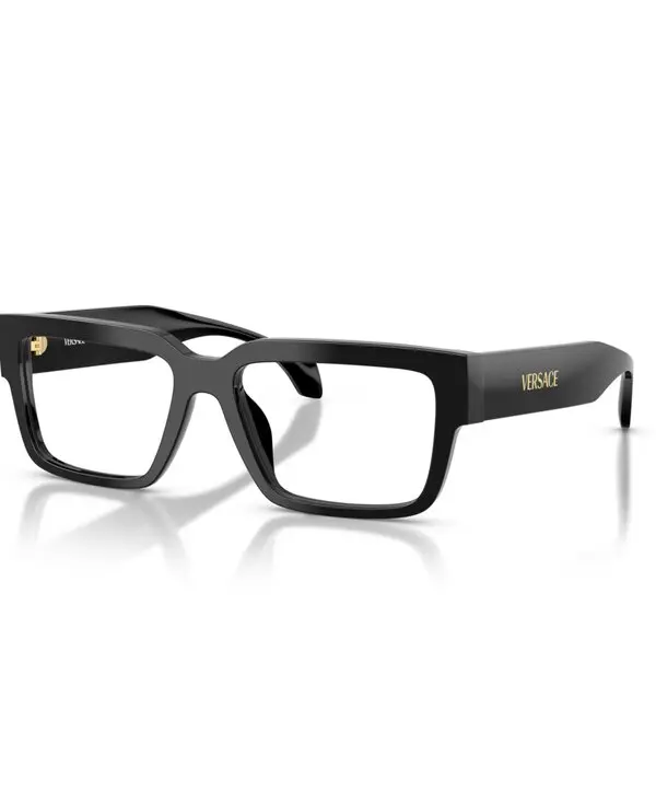 Versace Rectangle Eyeglasses - Black