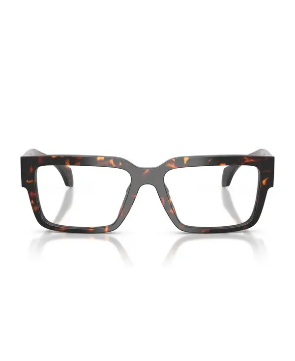 Versace Rectangle Eyeglasses - Havana