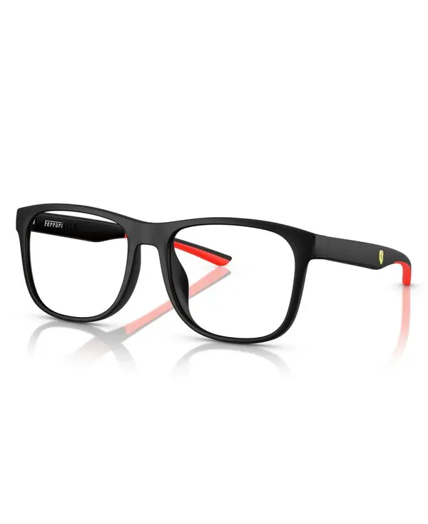 SCUDERIA FERRARI Square Frame Eyeglasses - Matte Black