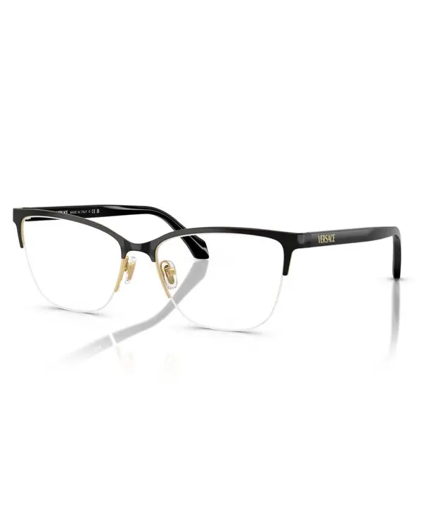 Versace Cat Eye Eyeglasses - Gold Black