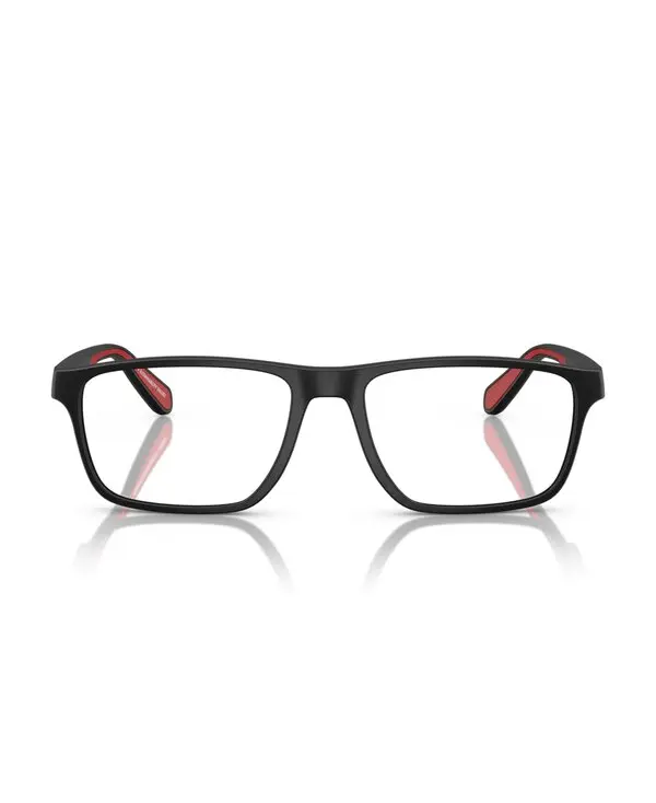Emporio Armani Rectangle Full Rim Eyeglasses - Matte Black