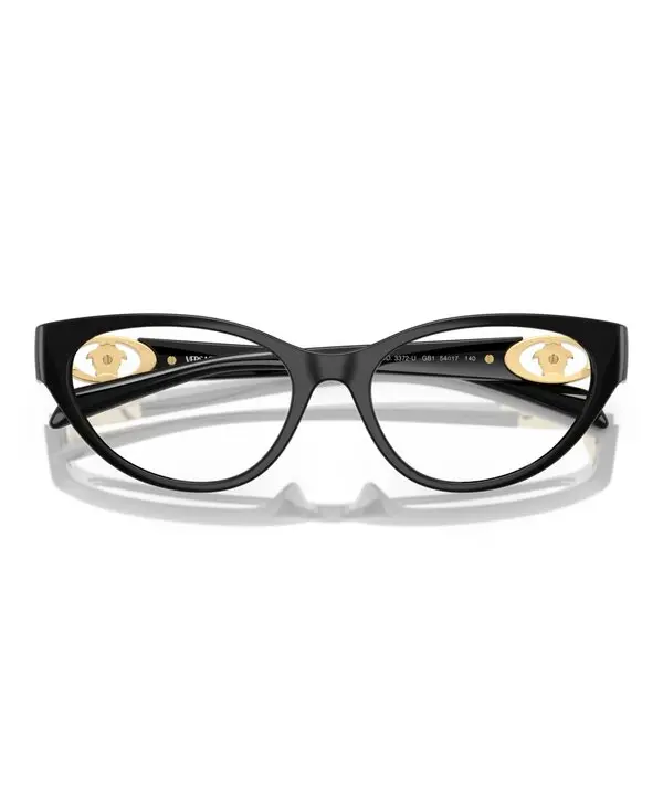 Versace Cat Eye Eyeglasses - Black