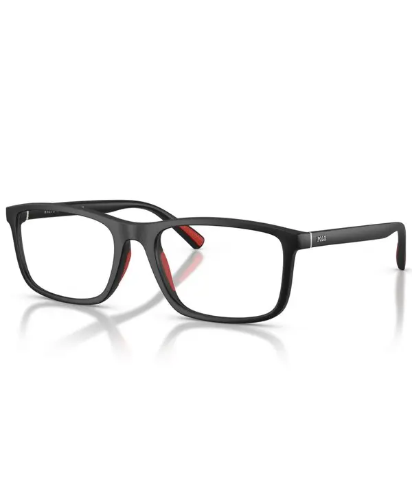 Polo Ralph Lauren Square Full Rim Eyeglasses - Matte Black