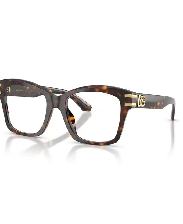 Dolce & Gabbana Square Full Rim Eyeglasses - Havana