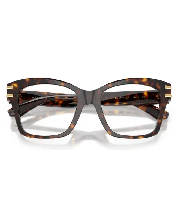 Dolce & Gabbana Square Eyeglasses - Havana