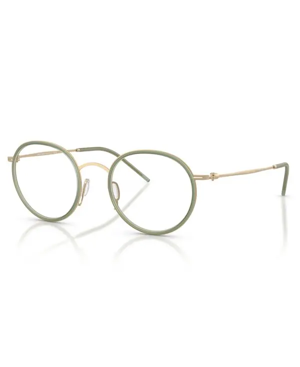 Giorgio Armani Round Eyeglasses - Matte Pale Gold