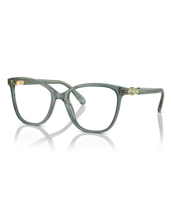 SWAROVSKI Square Frame Eyeglasses - Transparent Green