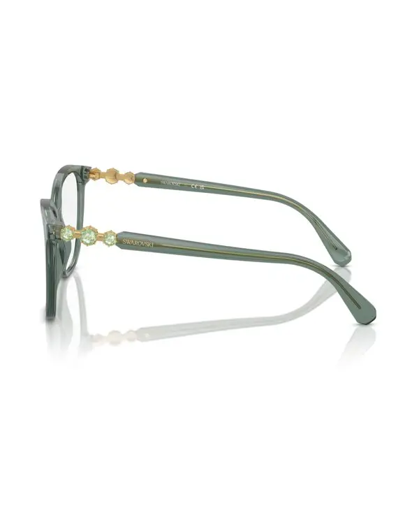 SWAROVSKI Square Frame Eyeglasses - Transparent Green